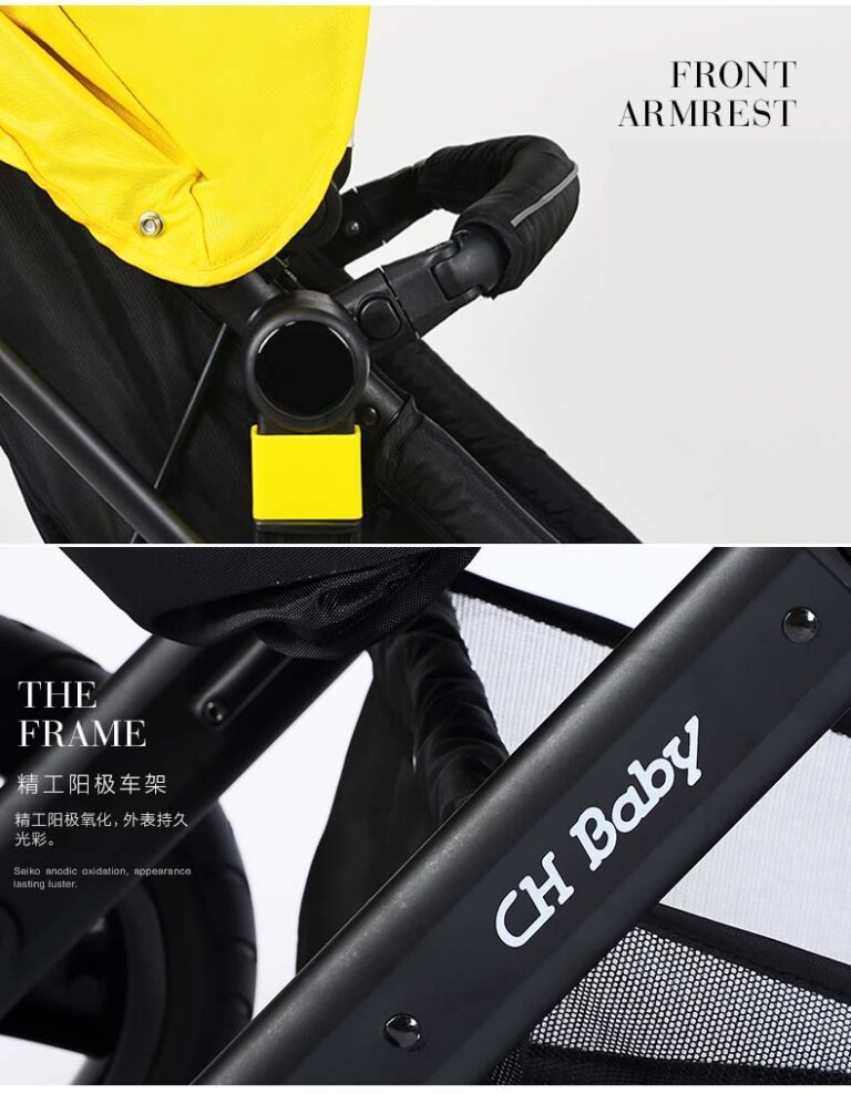 CH Baby 2 In 1 Stroller With Infant Baby Bassinet (yellow) - RentKidzKit